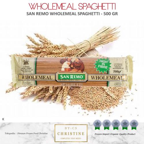Jual SAN REMO WHOLEMEAL SPAGHETTI PASTA WHOLEWHEAT SPAGHETTI PASTA ...