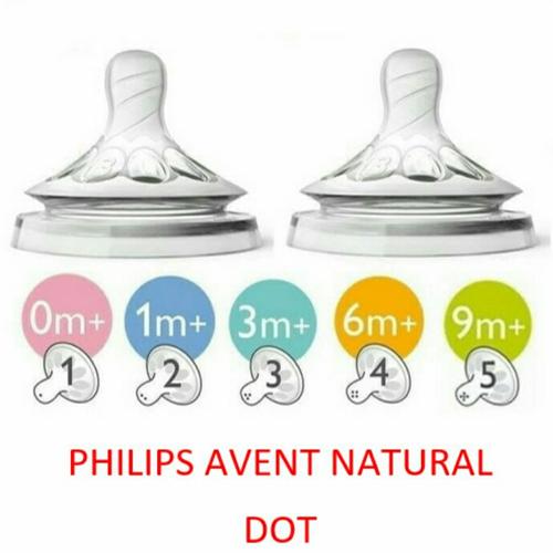 Jual Avent Natural Teat Nipple Dot Avent Natural 9m+ Philips Avent ...
