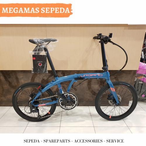 Jual sepeda lipat folding polygon urbano 5 5.0 blue biru 2021 20 inch ...