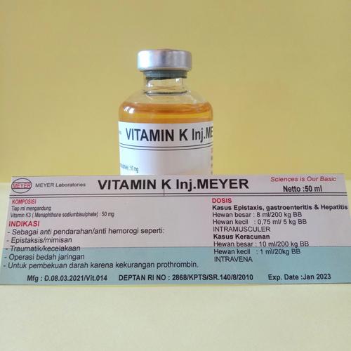 Jual vitamin K inj meyer - Kab. Bandung Barat - Meyer Labolatories ...