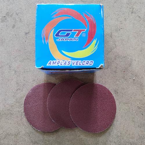 Jual Amplas Bulat GT 4 inch #180 / Amplas Velcro / Amplas Bulat Tempel ...