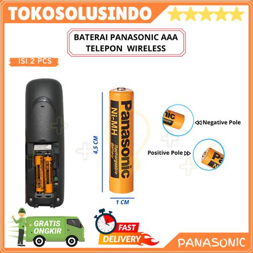 Jual Battery Rechargable Panasonic ORIGINAL (telepon wireless) - Kota ...