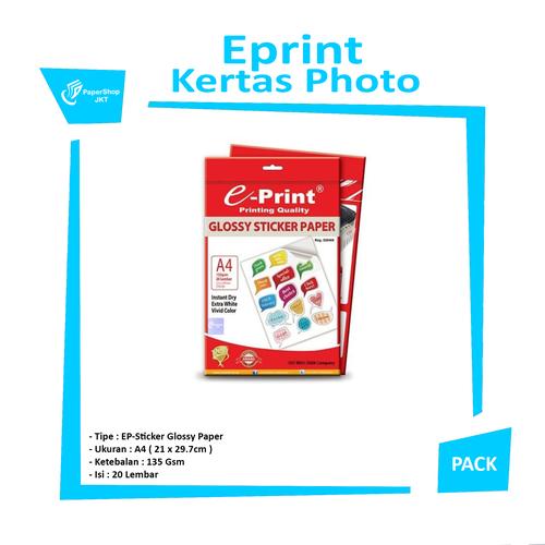 Jual Eprint Sticker Glossy Paper 135Gram - A4 - Jakarta Utara ...