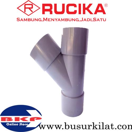 Jual Y Branch 6 X 4 Inch PVC Rucika AW / Y 45 Rucika / Sambungan Pipa - Kota Tangerang Selatan ...