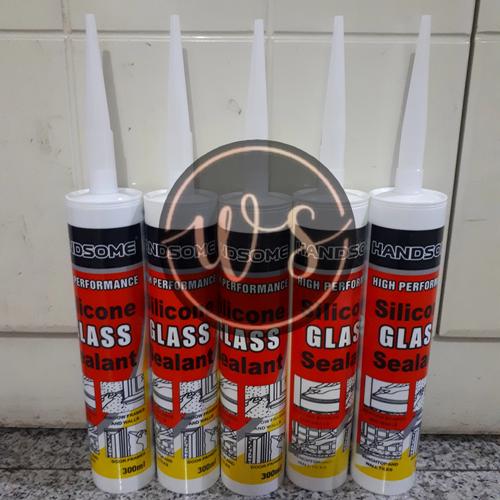 Jual Lem kaca botol lem silicone glass sealant BLACK handsome - Jakarta ...