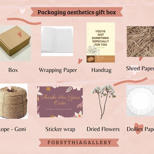 Jual DIY Gift Box Kotak Kado // Rushtic Aesthetic Packaging // Box ...