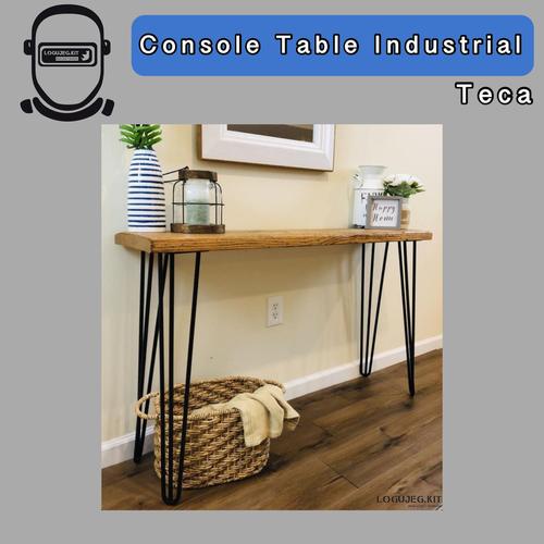 Jual TECA Console Table / Meja Konsol / Meja Entry Kayu Besi Industrial ...