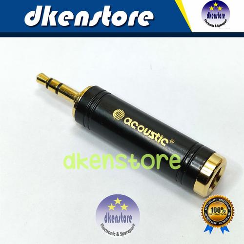 Jual Jek konverter besar ke kecil Jack converter 6.35mm to 3.5mm mic ...