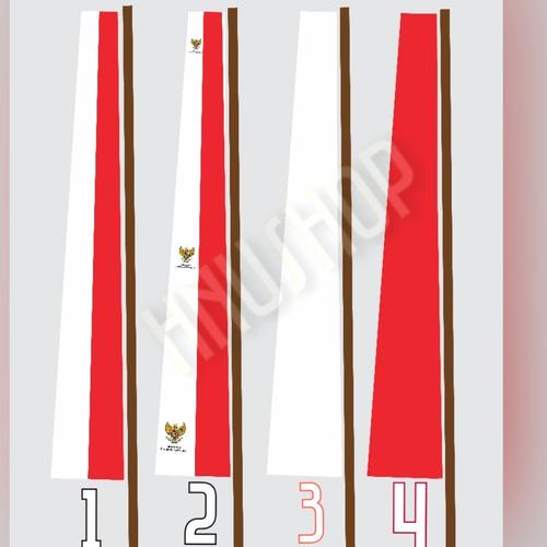 Jual Bendera umbul umbul gandeng layur 4.5 m bahan berkualitas murah ...