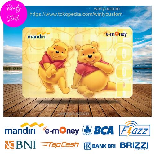 Jual E-Money Emoney Etoll MANDIRI BRI BCA BNI Anime Pooh - 1 SISI ...