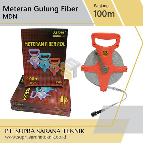 Jual Meteran Gulung 100 m / Fiber Rol 100 Meter / Alat Ukur Tancap ...
