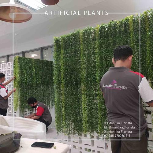 Jual Daun Lee Kwan Yeu Artificial Juntai li kwan yu plastik - hijau tua ...