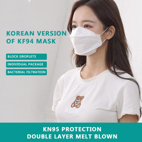 Jual (Isi 10) Masker KF94 Putih Earloop 4Ply - Disposable Mask (Isi 10 ...