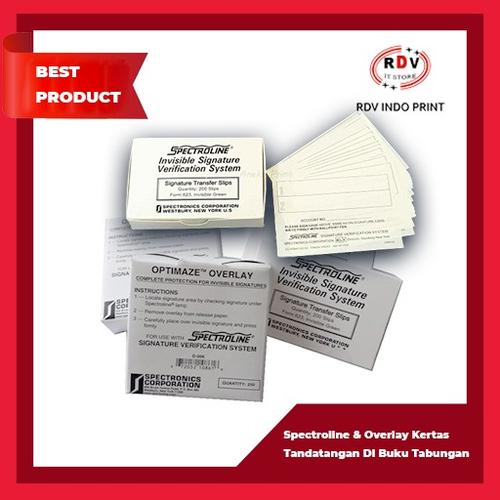 Jual spectroline dan overlay kertas tandatangan di buku tabungan - Kab ...