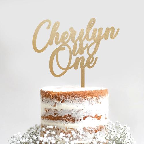 Jual Custom Cake Topper Akrilik One Birthday Topper Ulang Tahun 1 ...
