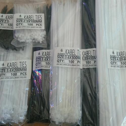 Jual Cable ties 10cm 15cm 20cm 25cm 30cm 40cm 100 pcs Kabel tie tali ...