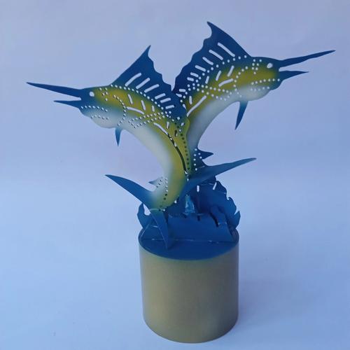 Jual souvenir khas pangandaran ikan marlin dari pipa pvc - Kab ...