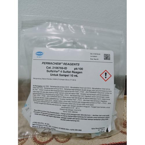 Jual HACH 2106769 SulfaVer 4 Sulfate Reagent Powder Pillow, 10 mL, pk ...