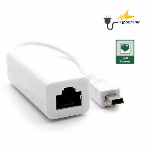 Jual Adapter Konverter Mini USB 8 Pin To RJ45 Connector Ethernet LAN ...