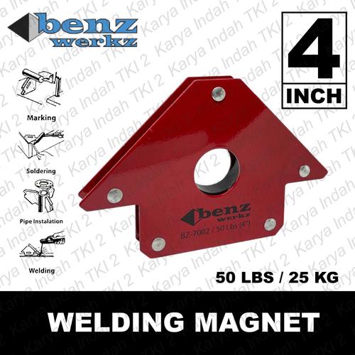 Jual Arrow Welding Magnet 4 Inch BENZ 25 Kg Siku Las Magnet Sudut 50 ...