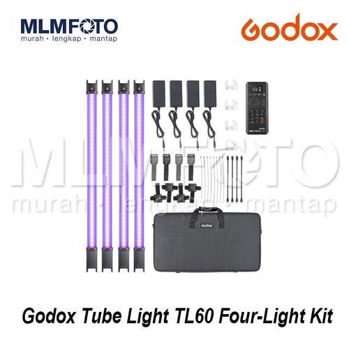 Jual Godox TL60 Full-Color RGB Tube Light Four Light Kit / Godox TL60 kit 2 - Jakarta Pusat ...