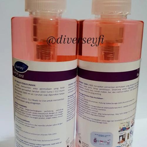 Jual Diversey SUMA J512 Desinfectant Repacked (200ml)Concentrate Food ...