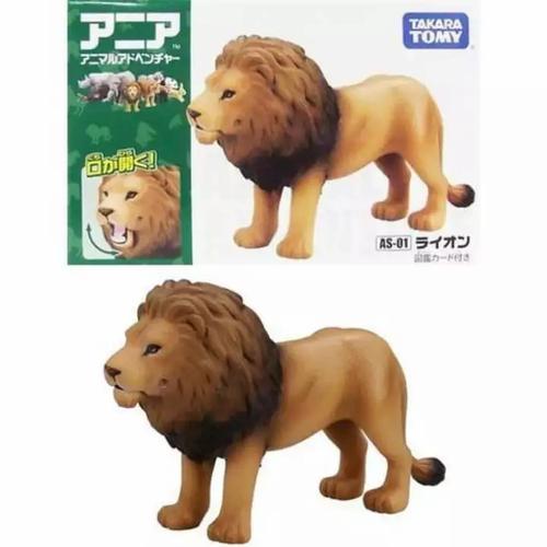 Jual AS-01 Lion Jungle Takara Tomy Ania Miniatur Animal Hewan Tomica ...