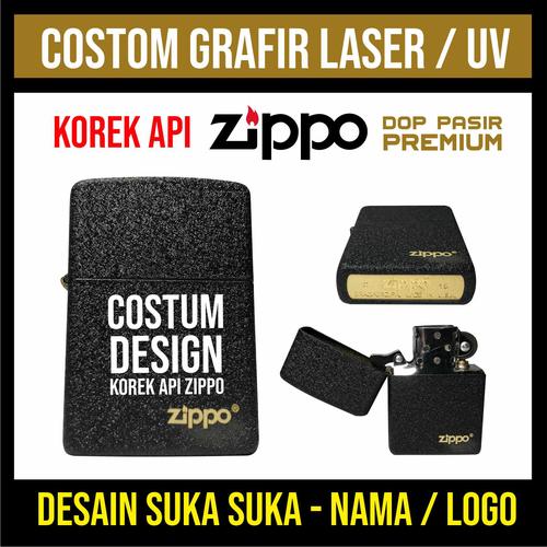Jual CUSTOM CETAK UKIR LASER GRAFIR / PRINT UV KOREK API ZIPPO ...