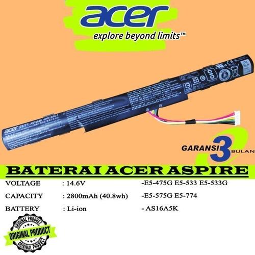 Jual Baterai Batrai Acer E14 E15 E5-532 E5-532G E5-475 E5-475G AS16A5K ...