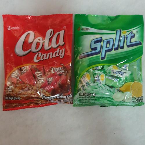 Jual permen cola candy /split lemon candy 75g/ isi 30pcs - split lemon ...