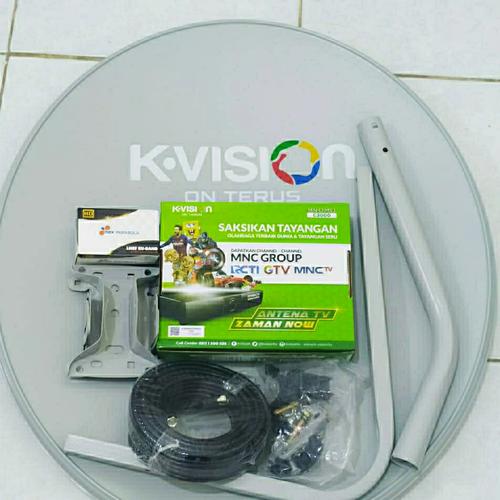 Jual PAKET LENGKAP PARABOLA K-VISION 60CM+RECEIVER K-VISION C2000 BROMO ...