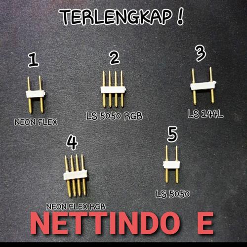 Jual jarum led strip / pin connector rgb / jarum socket neon flex - NO ...