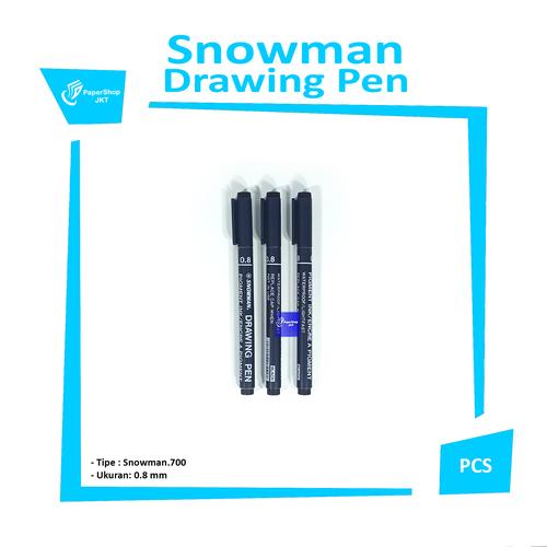 Jual Snowman - Drawing Pen 700 Hitam 0.8 - Pcs - Jakarta Utara - Paper ...