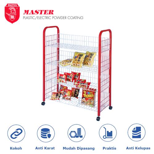 Jual RAK MASTER SERBAGUNA RODA 4 SUSUN RS-4 / RAK JAJAN / RAK ...