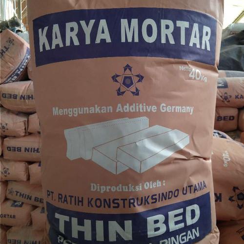 Jual SEMEN MORTAR - KARYA MORTAR - metrosteel - Thinbed 40Kg - Kota ...