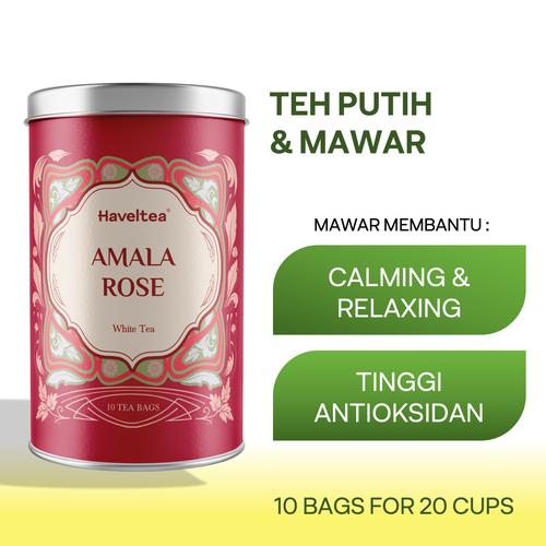 Jual AMALA ROSE | Big Tin | Haveltea | Teh Putih Mawar | Floral Tea ...