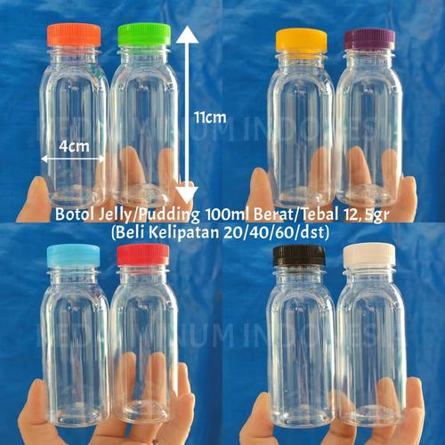 Jual Botol plastik 100ml / Botol Jelly 100 ml ( Beli kelipatan 20pcs ...
