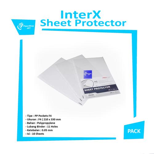 Jual Sheet Protector / PP Pockets F4 isi 10 Lembar - Inter X Folder ...