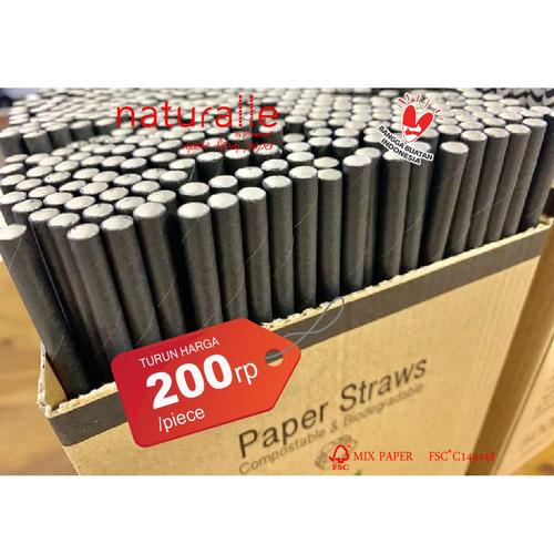 Promo SEDOTAN KERTAS *PAPER STRAW* 6MM X 200MM- ISI 500 PER PACK - Red ...