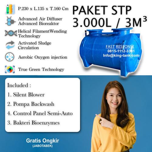 Jual Tangki STP BIOTECH IPAL 3000 Liter / 3m3 - Jakarta Barat - Rumah ...