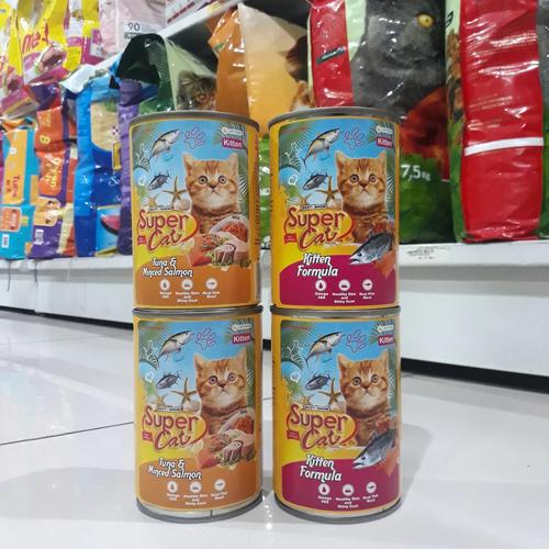 Jual Supercat Kaleng Kitten 400gr All Varian Wetfood Setara Yummy ...