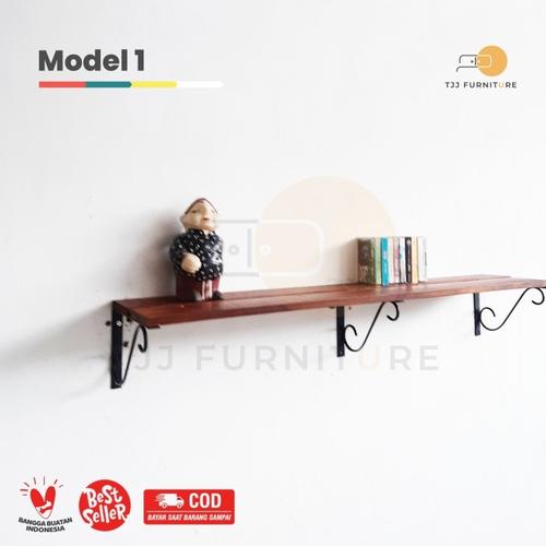 Jual PLAT BESI SIKU PENYANGGA RAK HAMBALAN / FLOATING SHELF DINDING ...