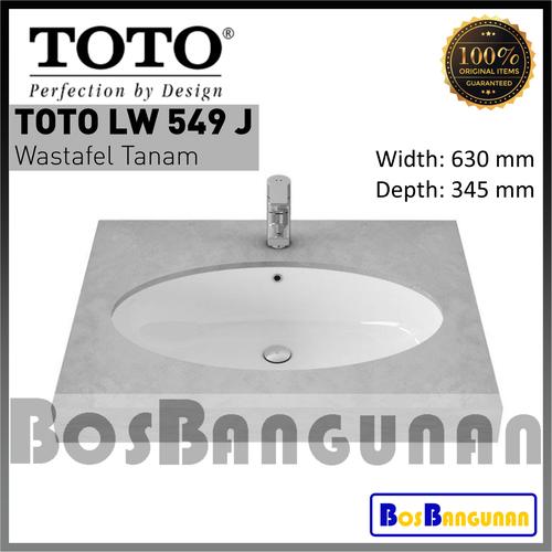 Jual Wastafel TOTO LW 549 J / Washtafel Tanam TOTO LW549J - GOSEND ...