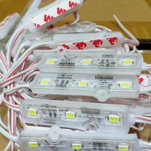 Jual led module Samsung 3 mata besar warna putih transparan 1.5W 12V - Jakarta Barat - Lim LED ...