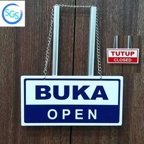 Jual Sign Buka Tutup OPEN CLOSED Signboard Akrilik UV Print - Jakarta ...