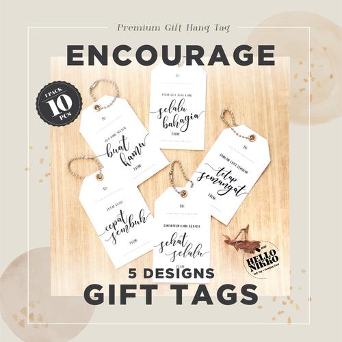 Jual Parcel Gift hang tag encourage card safe kado hampers kartu ...
