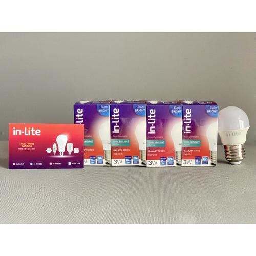 Jual PAKET SUPER MURAH BELI 3 GRATIS 1 LAMPU LED INLITE 3W 3 WATT ...