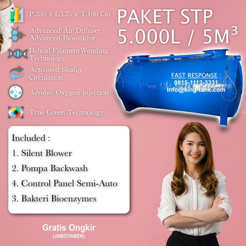 Jual Tangki IPAL BIOFILTER 5000 Liter / 5m3 - Kab. Tangerang ...