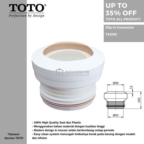 Jual Gasket Closet TOTO TX215C / Karet Pembuangan Closet TOTO TX215C ...