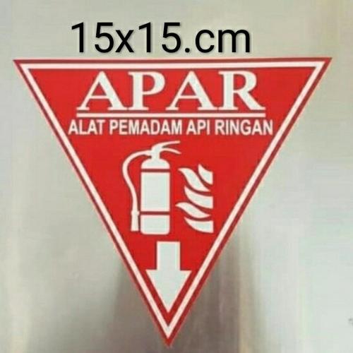 Jual stiker vinyl SEGI TIGA APAR 15X15CM sign rambu k3 - Jakarta Utara ...